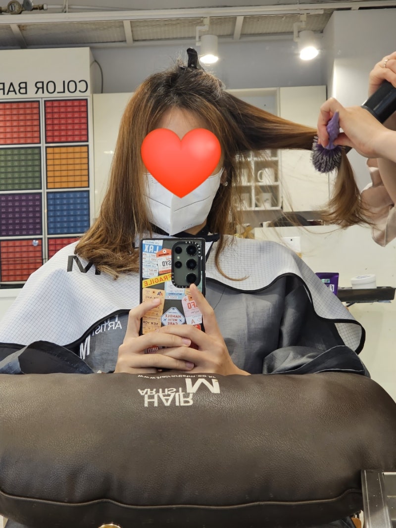 영등포역 미용실 헤어아티스트엠 무코타 클리닉으로 머릿결 복구하기 네이버 블로그