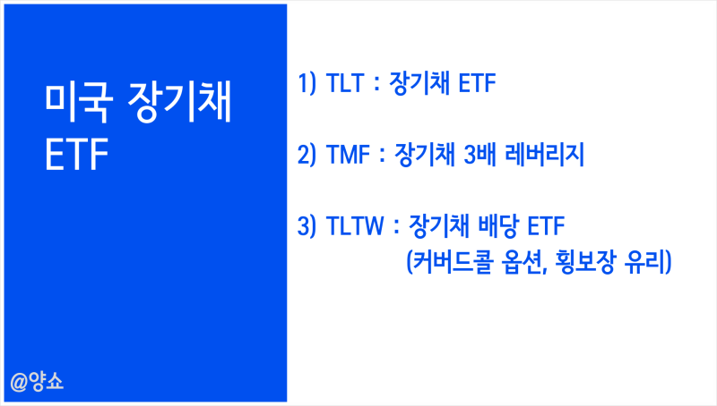 미국 국채 ETF (TLT, TMF, TLTW) 주가 전망, 채권 투자 주의점 : 네이버 블로그