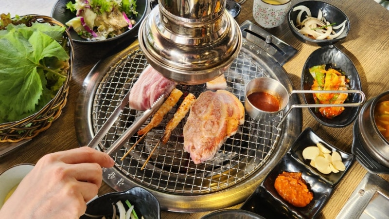 일산 고기집 삼겹살과 소고기 맛집 고기굽는마을 백석점 네이버 블로그