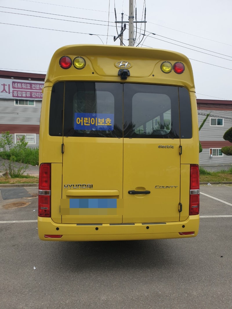 카운티전기차 어린이보호차량 개조 및 로고 장착했습니다 어린이차량개조전문점 현대카튜닝 네이버 블로그