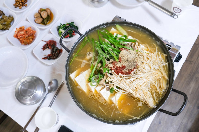 홍천 비발디파크 근처 아침식사 할만한 곳 홍천 재래식 손두부 두부전골 내돈내산 후기 네이버 블로그