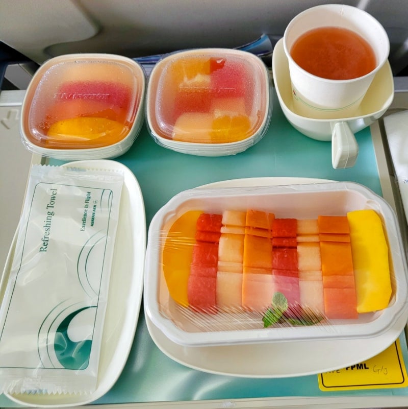 대한항공 특별 기내식과일식 후기과일 종류 맛다이어터 추천 네이버 블로그