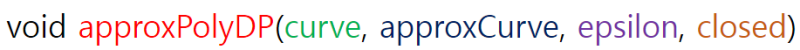 [OpenCV][C++] 다각형 근사화 Ramer-Douglas-Peucker 알고리즘 - approxPolyDP ...