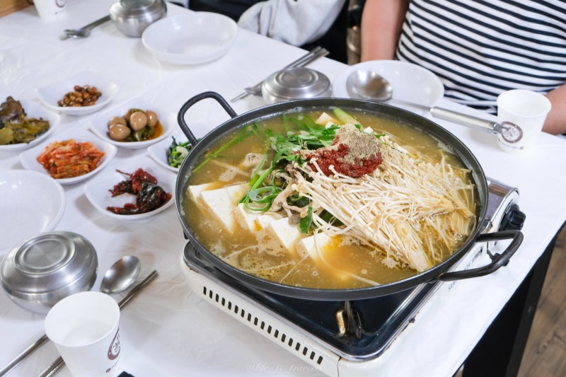 홍천 비발디파크 근처 아침식사 할만한 곳 홍천 재래식 손두부 두부전골 내돈내산 후기 네이버 블로그