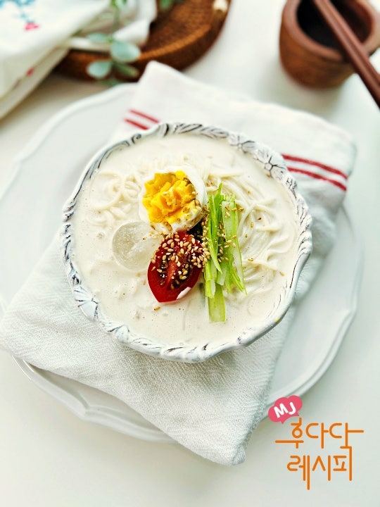 백종원 두부 콩국수 만들기 두유 콩국수 만드는법 콩국물 요리 네이버 블로그