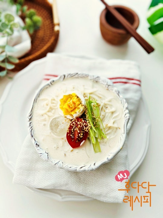 백종원 두부 콩국수 만들기 두유 콩국수 만드는법 콩국물 요리 네이버 블로그