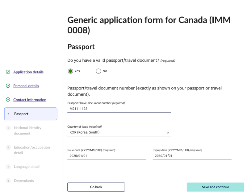 캐나다 노미니의 연방 영주권 셀프 신청하기 - 2편, IMM 0008 작성하기 : 네이버 블로그