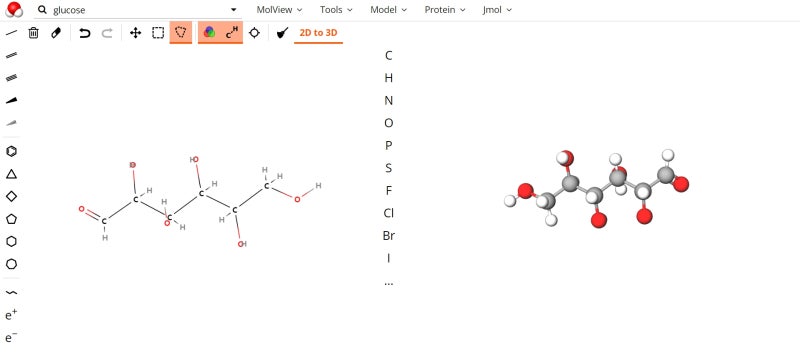 Molview: 분자식 및 구조 그리기 : 네이버 블로그