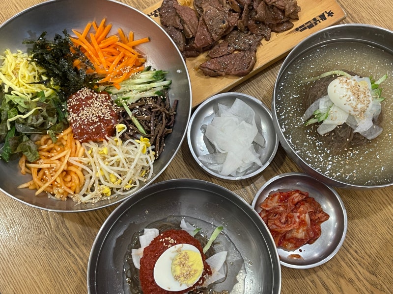 가경동 숯불고기와 먹는 육쌈냉면 청주터미널 맛집 네이버 블로그