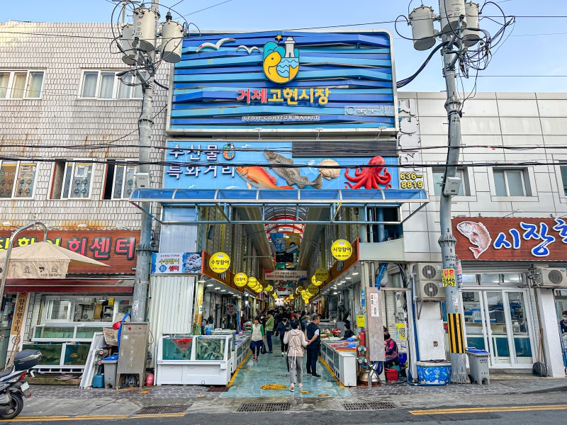 거제 고현시장 볼거리 먹거리 거제도 수산시장 주차장 네이버 블로그