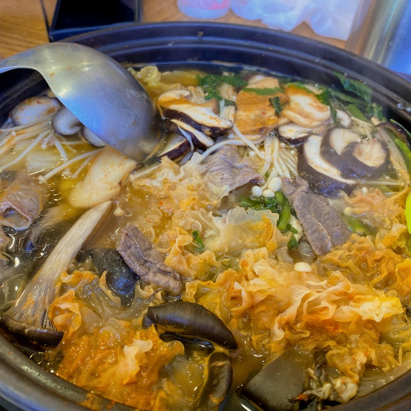 양양 맛집 터미널 근처 송이버섯마을 전골 내돈내산 후기 네이버 블로그