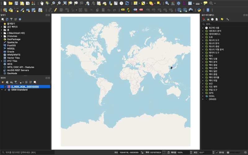 Qgis 사용법 1 파일 불러오기 및 저장하는 방법 Shp파일 Csv 파일 네이버 블로그
