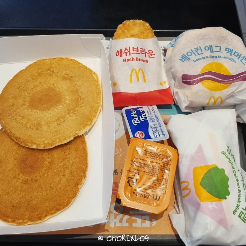 맥도날드 메뉴 맥날 맥모닝 시간 메뉴 가격 정리 상하이 치킨 스낵랩 핫케이크 베이컨 에그 맥머핀 세트 네이버 블로그