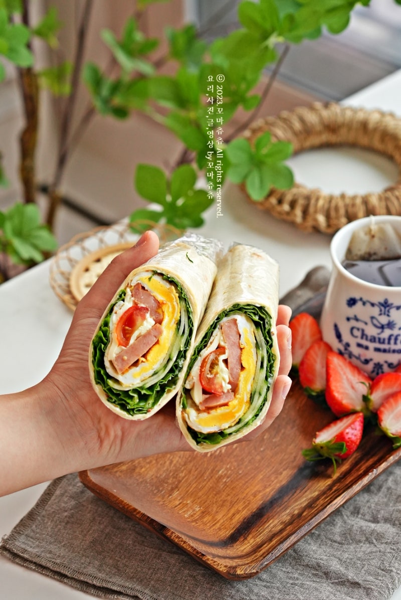 또띠아 샌드위치 소스 햄치즈 샌드위치 만들기 재료 맛있는 또띠아롤 또띠아 요리 아침 간편식 네이버 블로그