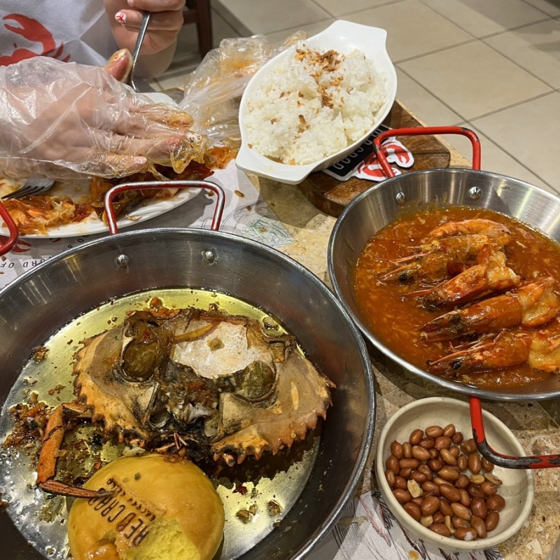 필리핀 세부 맛집 레드크랩 메뉴추천 가격 메뉴판 픽드랍서비스 네이버 블로그