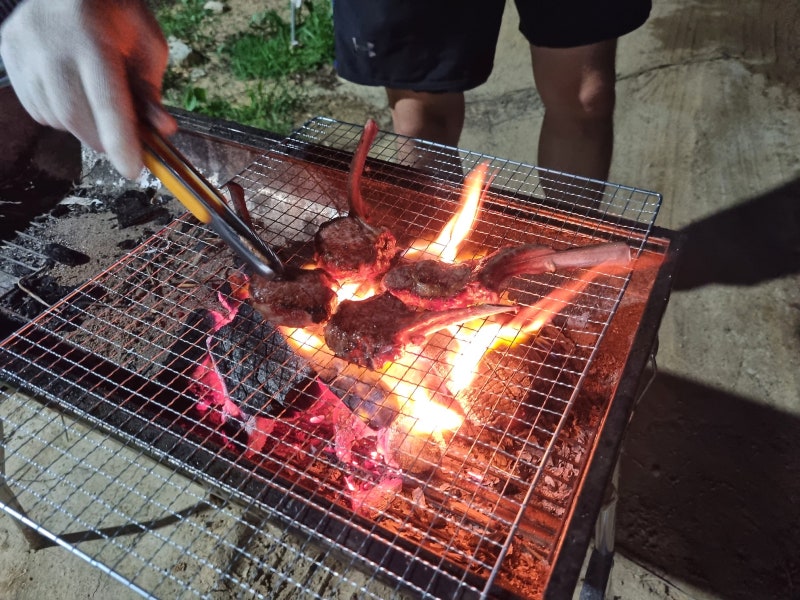 이마트트레이더스 양갈비 양고기 프렌치랙 리테일팩 손질법 바베큐 후기 네이버 블로그