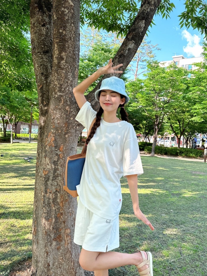 노르디스크 반팔티 반바지 셋업 가벼운 여름 반팔코디 네이버 블로그