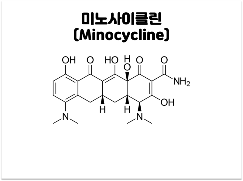 미노씬 미노씬캡슐 50mg 여드름 모낭염 항생제 처방 치료제 약 효능 효과 성분 술 부작용 복용법 네이버 블로그