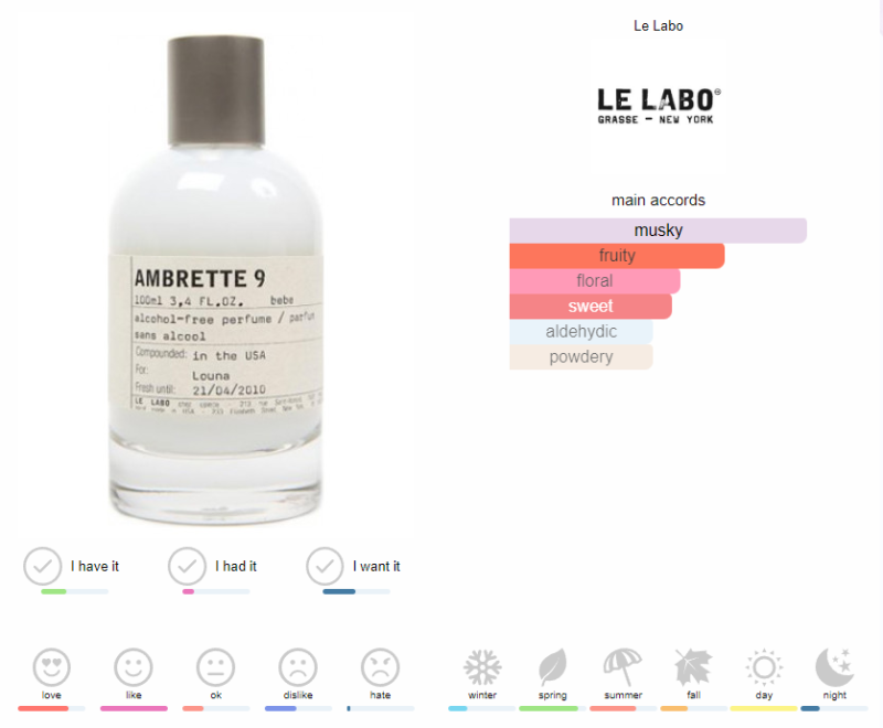 LE LABO AMBRETTE 9(르라보 암브레트 9) | 사계절 내내 사용 가능한 가벼운 향수 추천 : 네이버 블로그