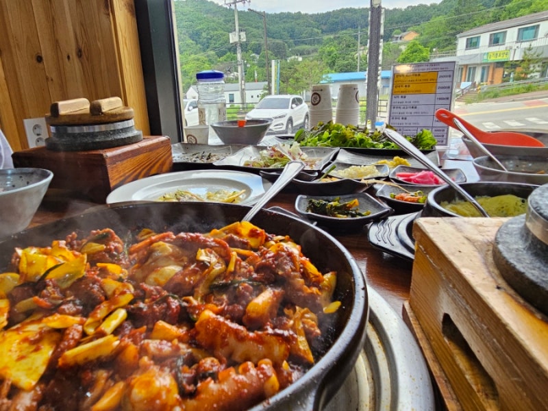 포천 고모리 저수지 맛집 삼낙촌 산낙지 100 자연산 산낙지 쇠고기볶음 돌솥밥 먹고 왔어요 네이버 블로그