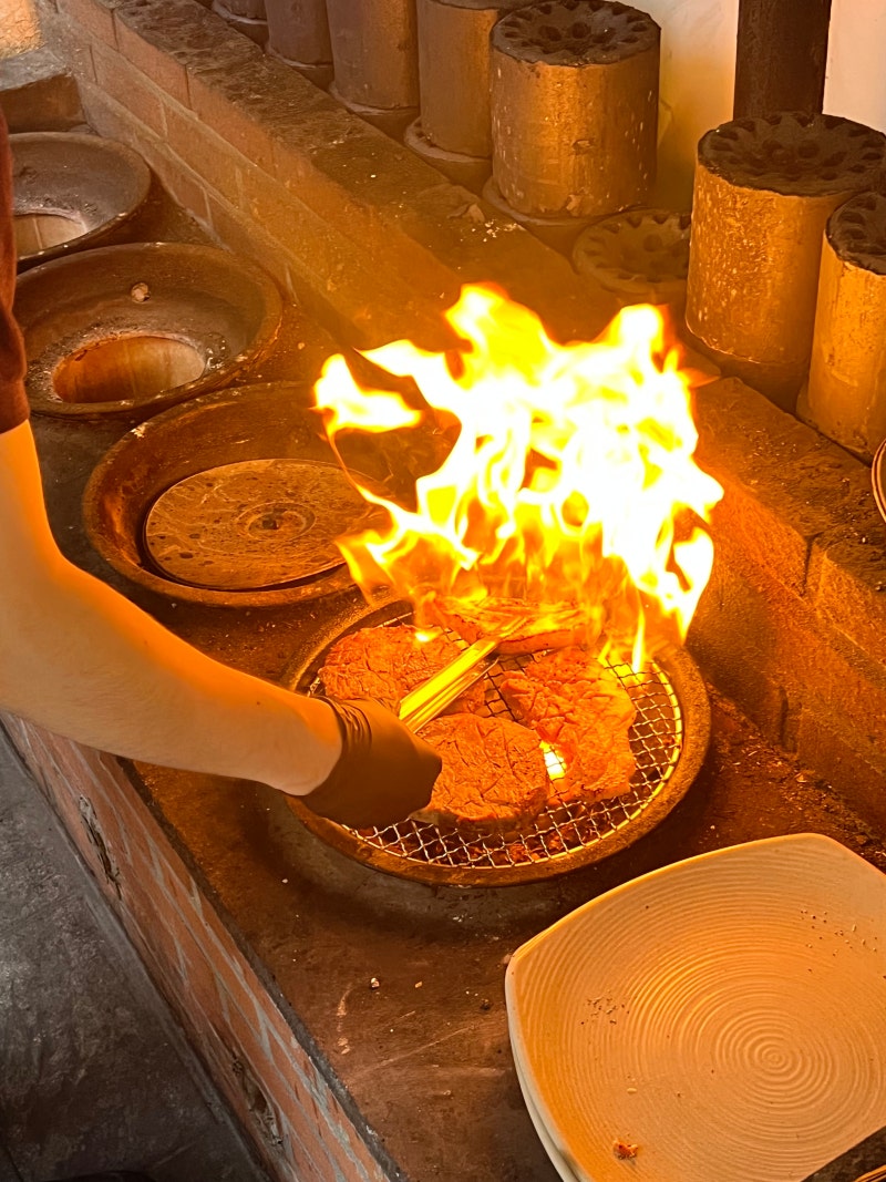 전주 신시가지 고기집 ‘류목삼 연탄 초벌 월계수 숙성 삼겹살 네이버 블로그