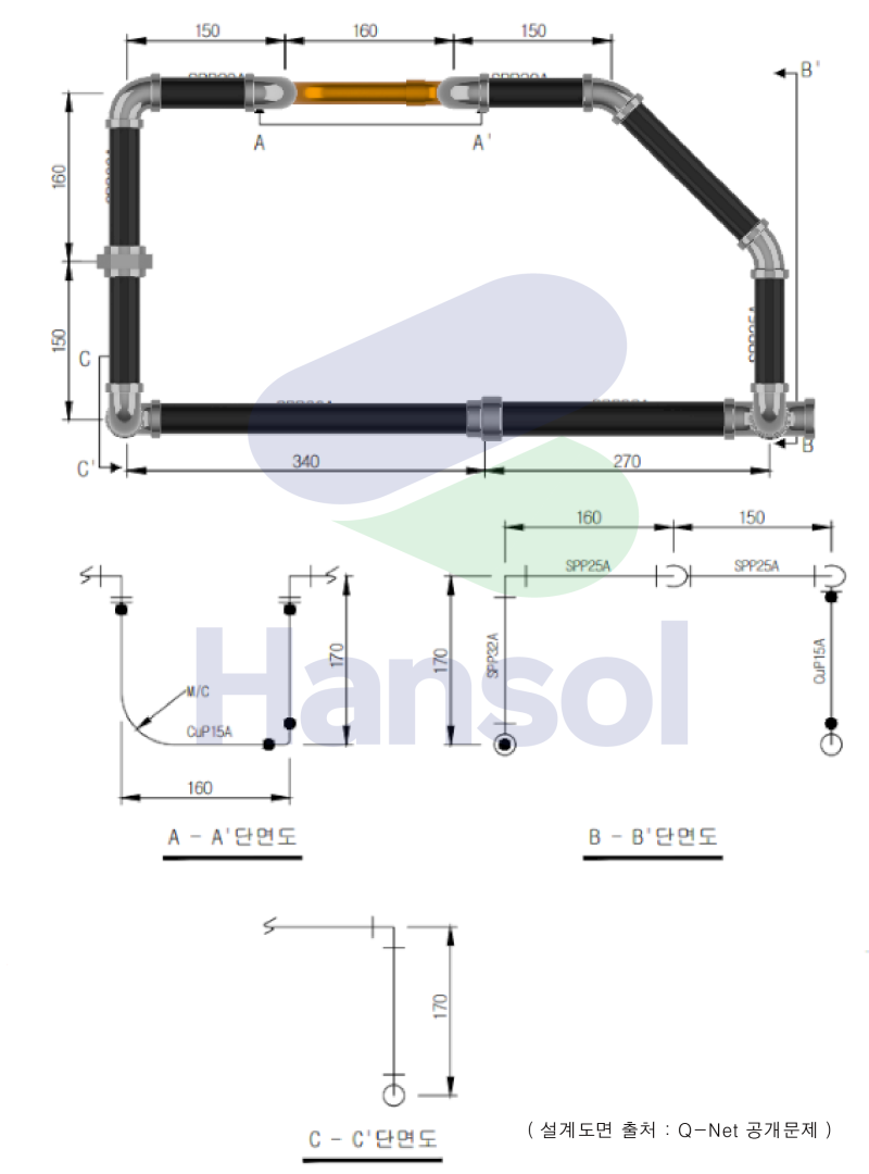 에너지관리기능사 자격증 실기 공개도면 3d 작업물 한솔직업전문학교 대구에너지관리기능사 자격증 학원 네이버 블로그