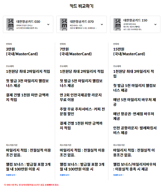 현대카드 대한항공카드150 070 혜택 비교 22만 원 캐시백 받고 마일리지 득템하는 방법 네이버 블로그