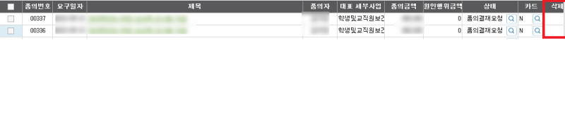 보건업무 에듀파인 품의등록 품의 올리고 수정하기 재작성 품의 삭제 네이버 블로그