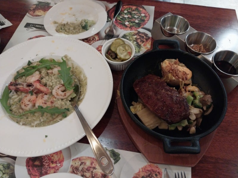 용산역 용산 아이파크몰 맛집 시그니처랩에서 친구와 맛있는 스테이크 세트 먹방 성공♥ 네이버 블로그