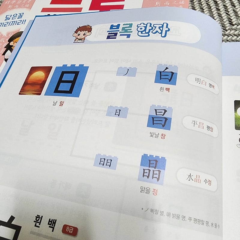 초등한자공부 반디랑블록한자와 한자카드로 시작한 2학년 후기 네이버 블로그
