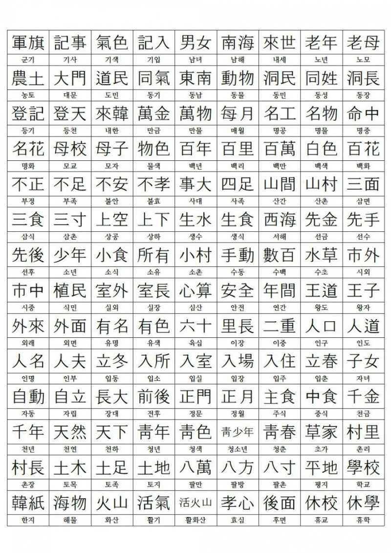 한자어문회 6급 준6급 준비자료 네이버 블로그