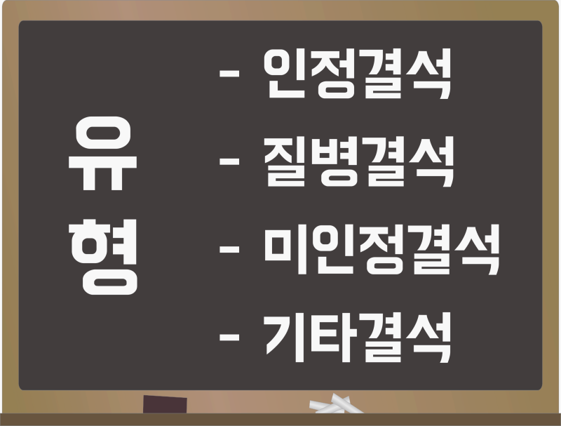 고등학교중학교초등학교 결석 사유 인정결석질병결석미인정결석기타결석 네이버 블로그