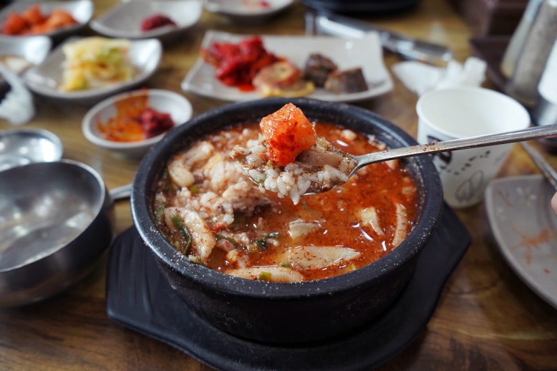 속초 아바이마을 맛집 단천식당 순대국오징어순대 네이버 블로그
