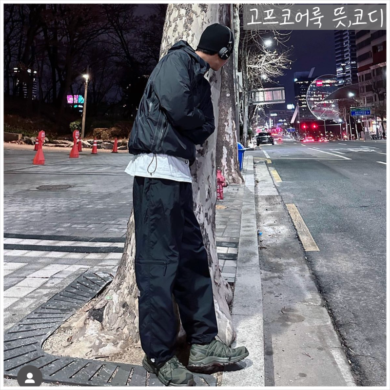 고프코어룩 뜻 아크테릭스 추천 브랜드 주우재 바람막이 코디 남자 여자 코디 네이버 블로그