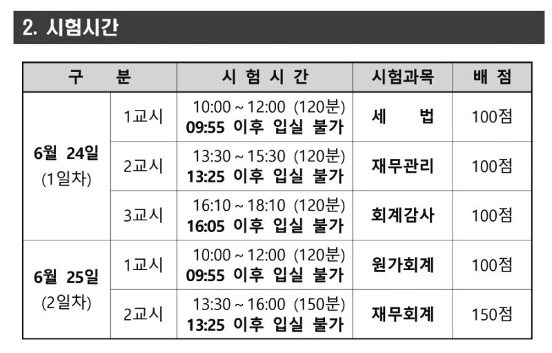회계사시험일정 1차 2차 과목 시험시간 장소 준비물 Cpa 업무 연봉 네이버 블로그
