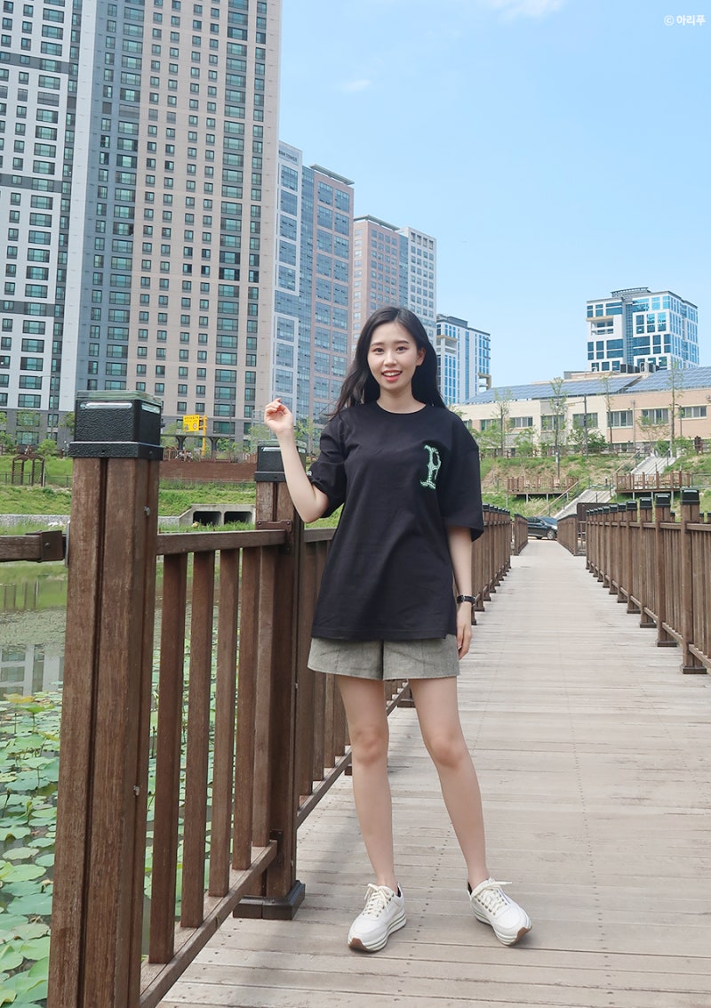 여자 페스티벌코디에 어울리는 오버핏 반팔 티셔츠 입어봤어요 : 네이버 블로그