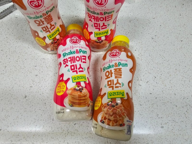 간단 홈베이킹 오뚜기 Shakeandpan 핫케익믹스 와플믹스 네이버 블로그