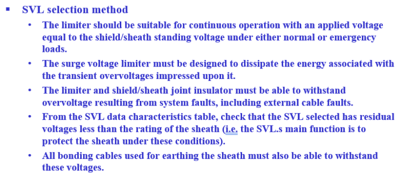 SVL (Sheath Voltage Limiter) 선정 방법 : 네이버 블로그