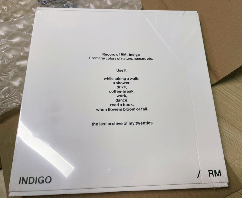 [BTS]RM-인디고(Indigo) LP 언박싱 : 네이버 블로그