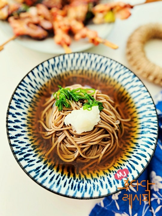 메밀소바 만들기 육수 쯔유 활용 냉모밀 만들기 메밀국수 요리 네이버 블로그