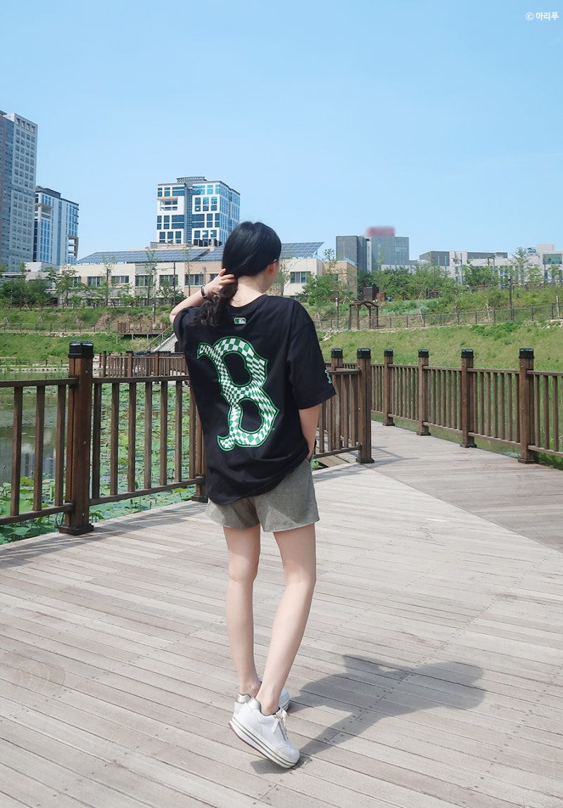 여자 페스티벌코디에 어울리는 오버핏 반팔 티셔츠 입어봤어요 : 네이버 블로그