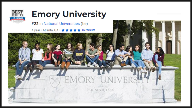 2022년 가을학기 에모리 대학교( Emory University)신입생 프로파일 ACT/ SAT 평균점수 포함? : 네이버 블로그