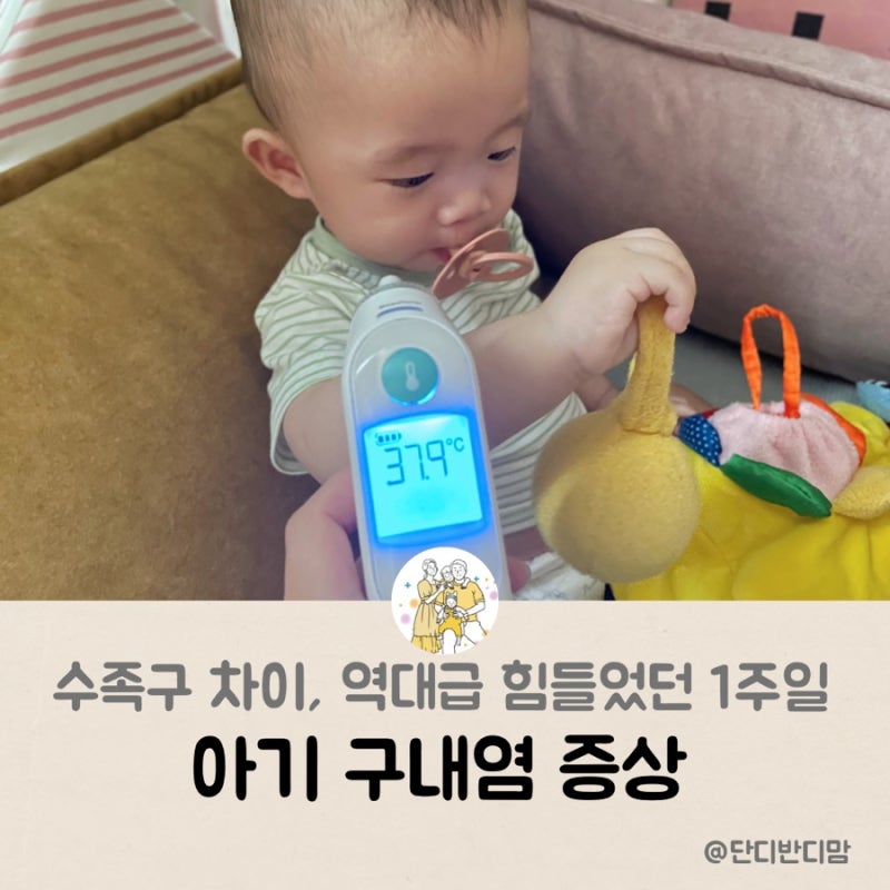 아기 구내염 열 전염 증상 수족구 차이 역대급 힘들었던 1주일 네이버 블로그