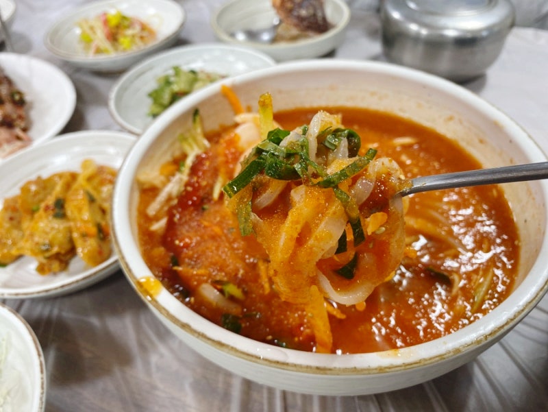 통영동호동맛집 엄마손해물뚝배기 한치물회 네이버 블로그