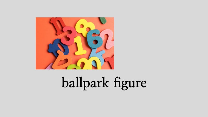 ballpark figure 무슨 뜻일까? 영어관용어 뜻과 의미 : 네이버 블로그