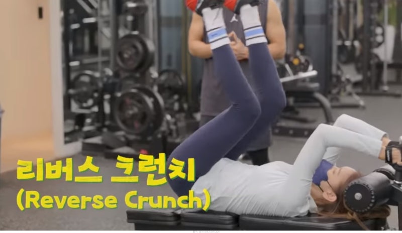 헬스장 복근운동 종류 크런치 리버스크런치 플랭크 자세 사이드밴드 여자 11자복근 옆구리 살빼는 효과 네이버 블로그