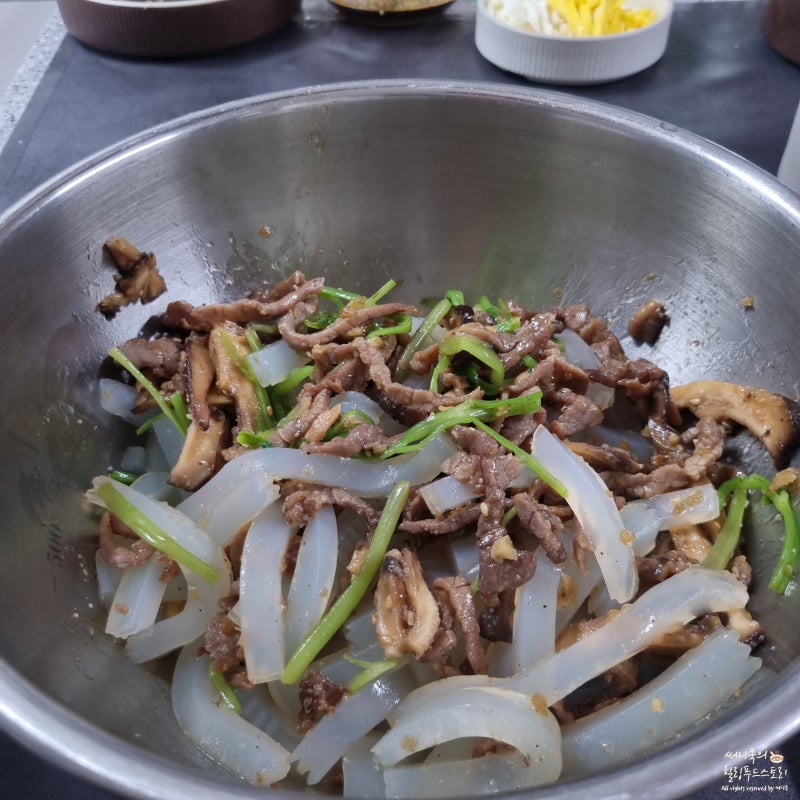 탕평채만들기 손님초대요리 청포묵요리 궁중요리 네이버 블로그
