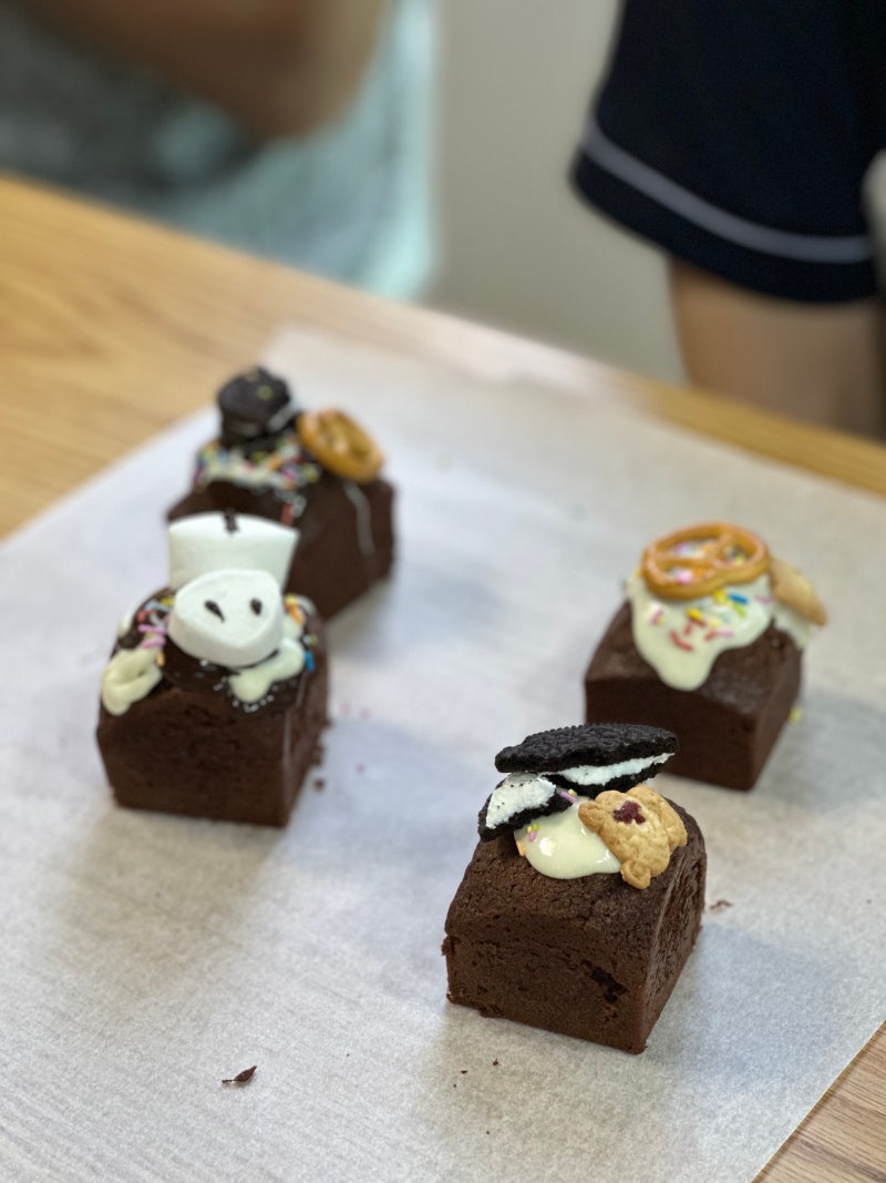클래스 후기 미니 초코 케이크 만들기 중학생단체체험수업오븐 없는 베이킹 클래스 성북구 쌀베이킹 직장인 복지 학생 체험