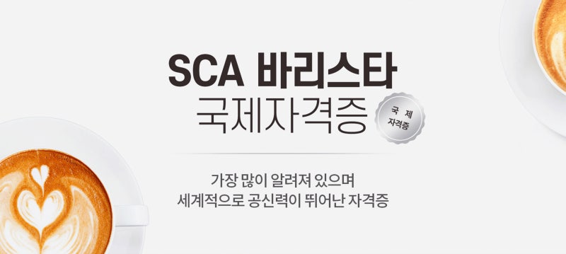 커피 자격증 : 국제 바리스타 자격증 종류 및 비용 (GCS/SCA 자격증 등) : 네이버 블로그