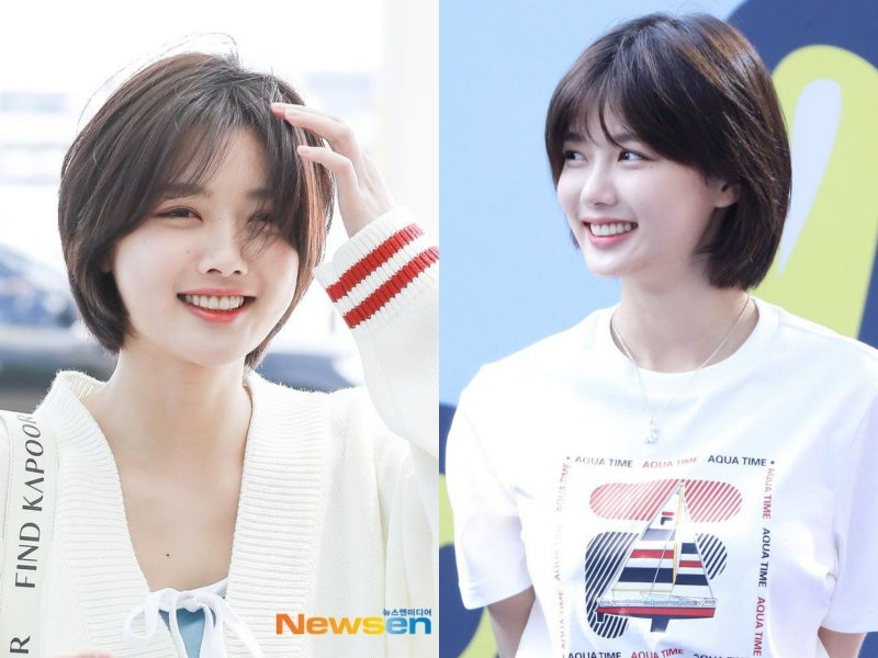 여자 짧은 단발머리 스타일링 펌 And 숏컷 And 묶은머리 네이버 블로그